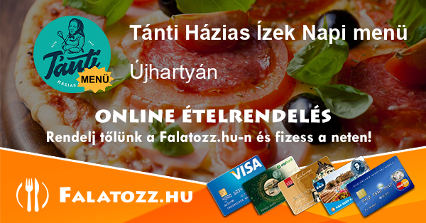 Tánti Házias Ízek Napi menü Újhartyán – ételrendelés – Falatozz.hu